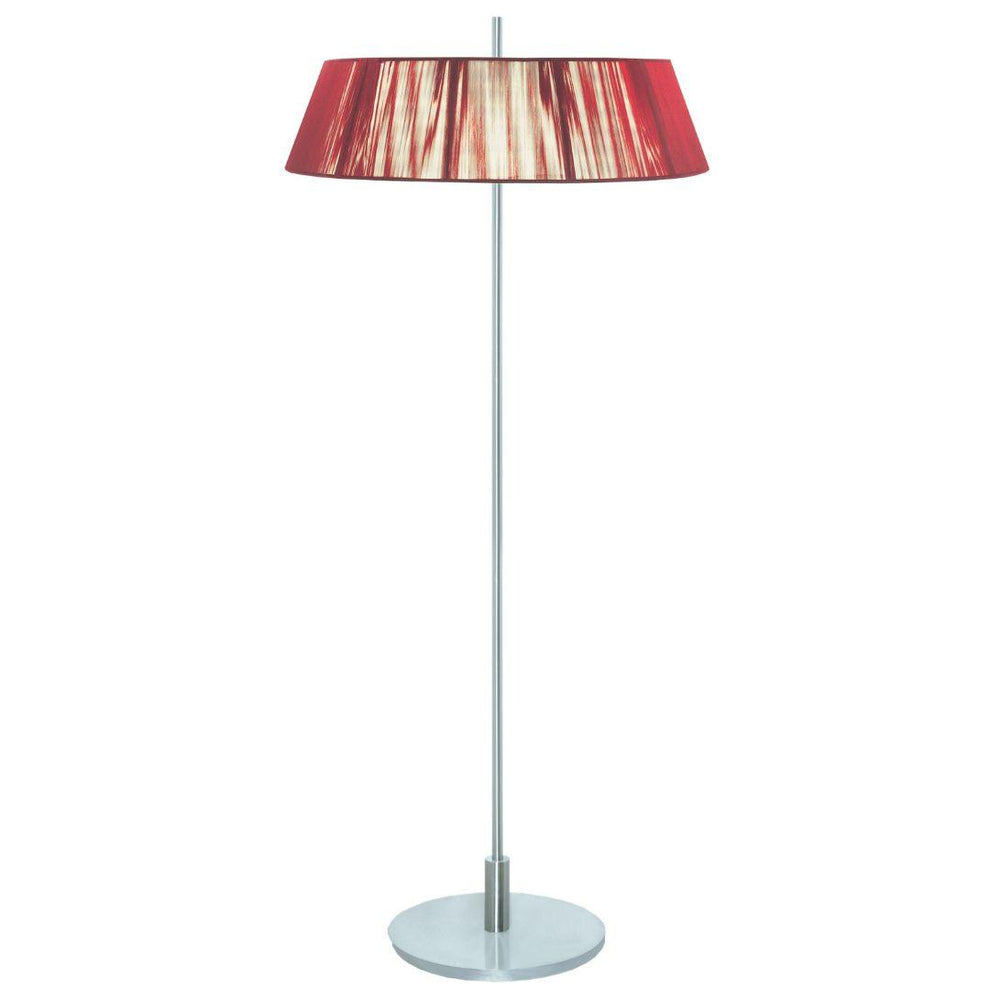 Paolo 2 Light Silk String Shade Floor Lamp Red Shade – V&M Imports